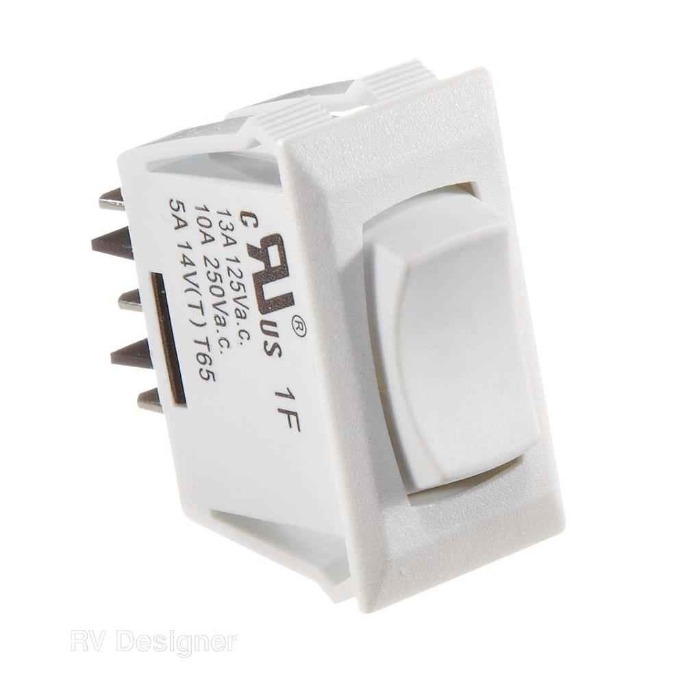 Buy RV Designer S345 10A White Rocker Switch|RV Part Shop USA