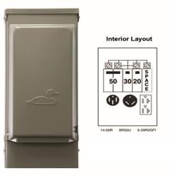 Buy Parallax Power U075CTL010 RV Power Outlet 120/240V 20A — RV Part ...