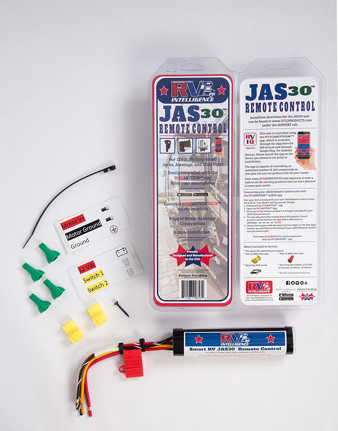 RV Intelligence JAS30 Universal Smart RV Wireless 12V Accessory Contro ...