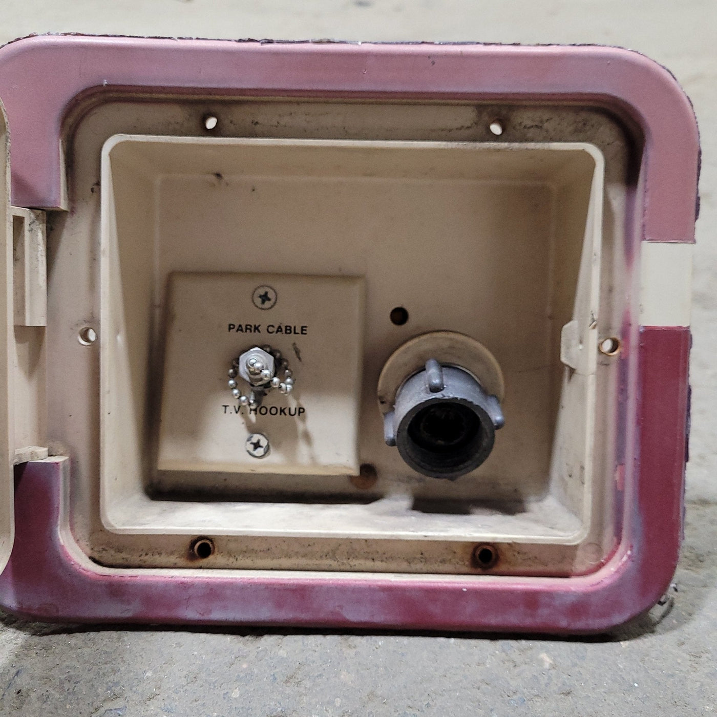 Used 8 5/8" W Motorhome City Water/ Park Cable Inlet- RETRO/ VINTAGE ...