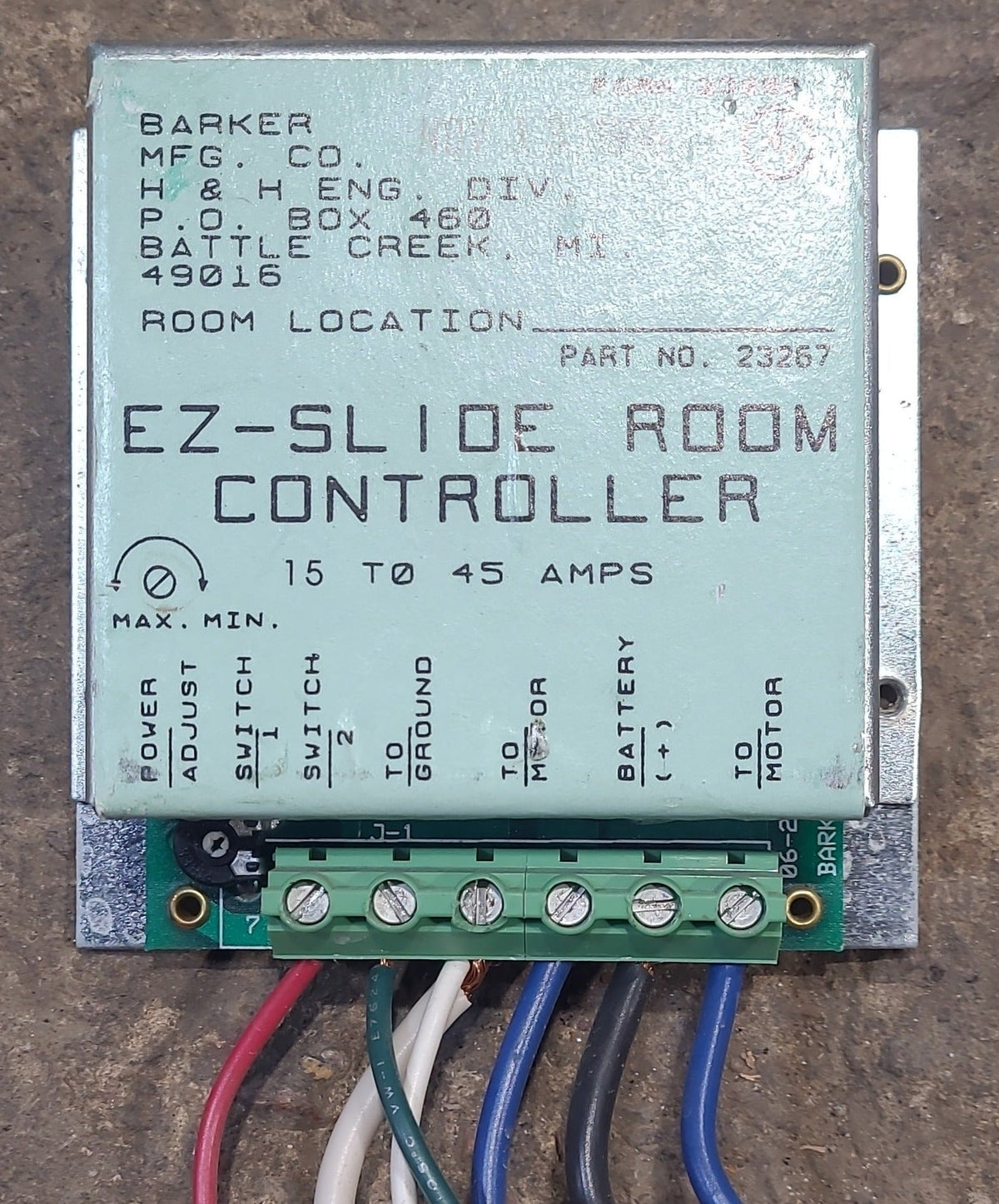 Used Barker H&H 23267 EZ-Slide Room Controller — RV Part Shop US