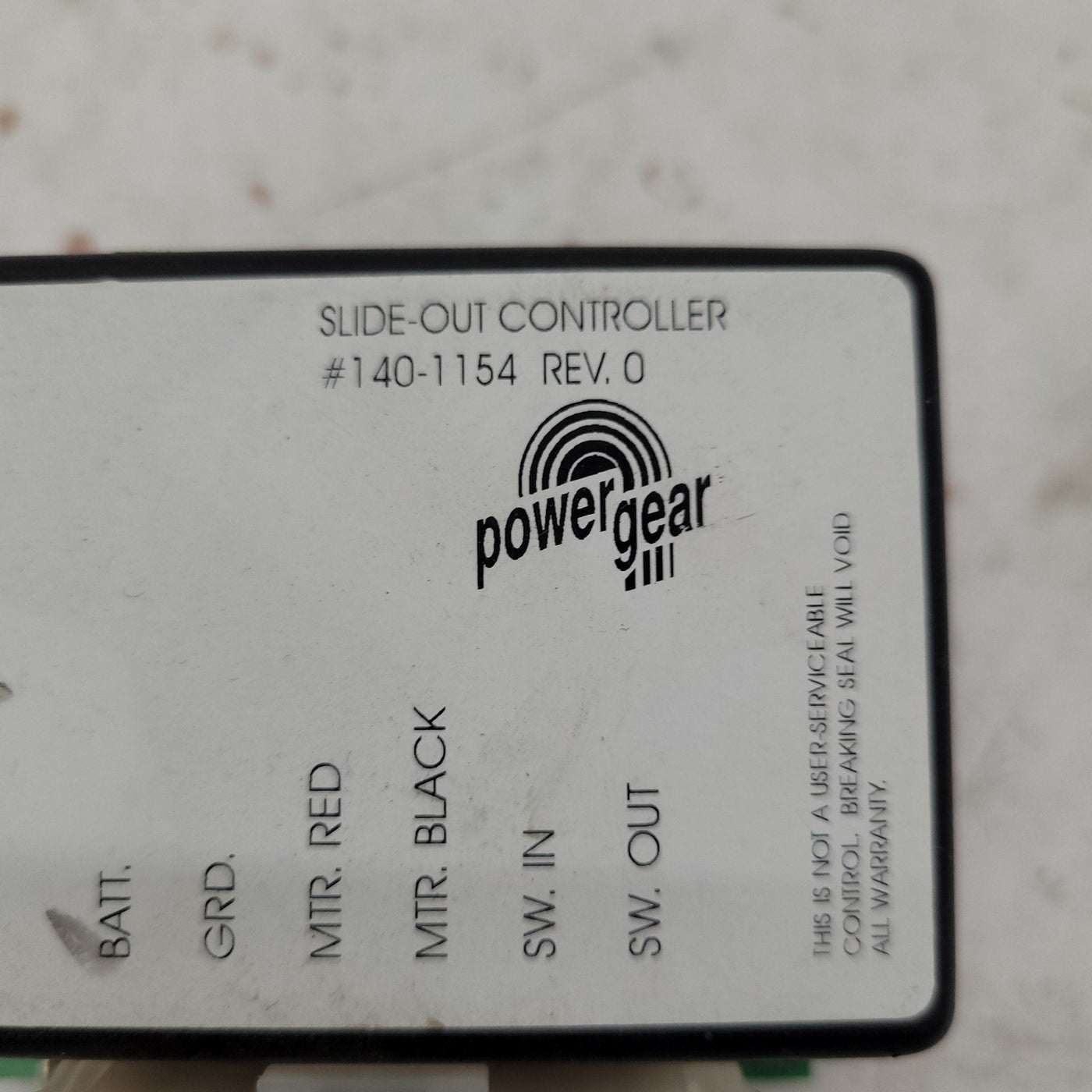 Used Power Gear Slide-Out Controller - 140-1154 REV. 0 — RV Part Shop US