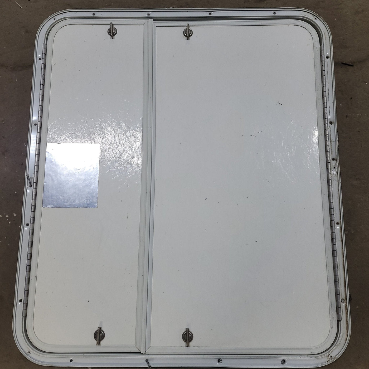 Used Radius Cargo/ Compartment Door 30" X 25 3/4" X 1/2"D — RV Part Shop US