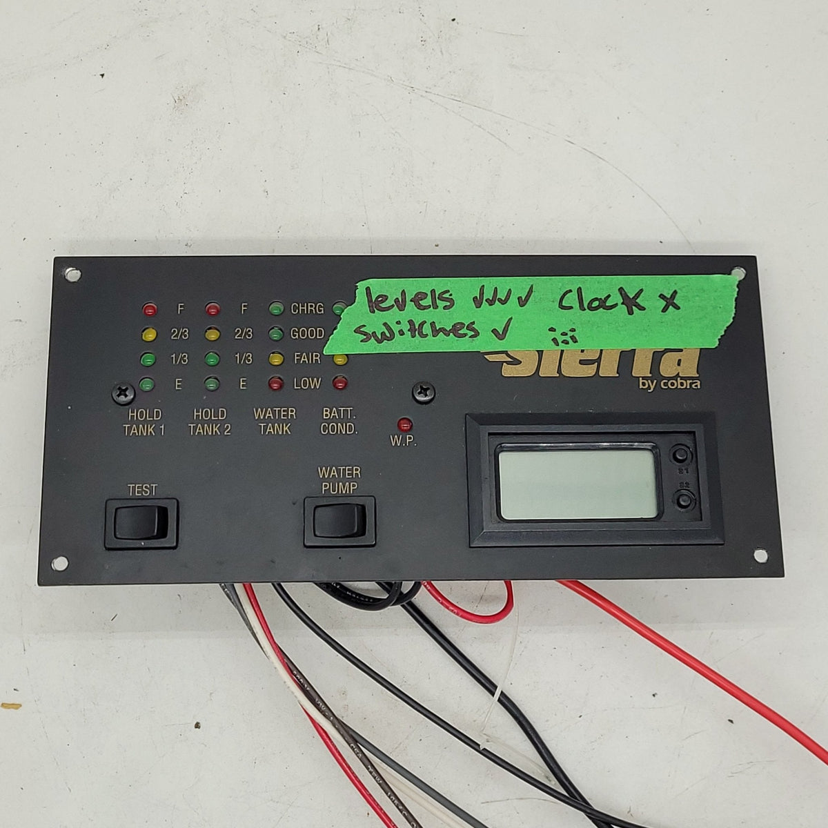 Used Tank Monitor System Panel — RV Part Shop US