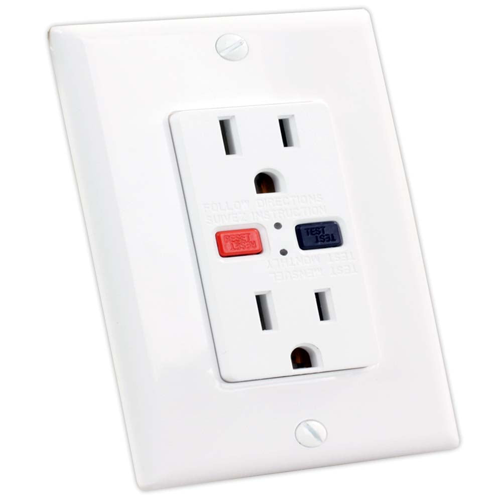 Buy JR Products 15005 120V/15A GFCI Ele Outlet White|RV Part — RV Part ...